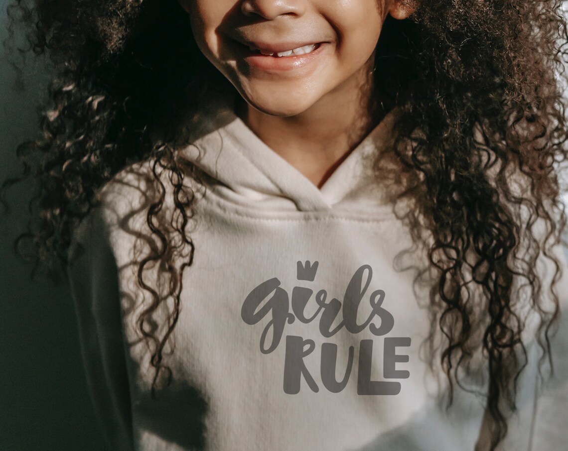 SVG Cut File Girls Rule, File for Cricut, Printable Cut File, Hand ...