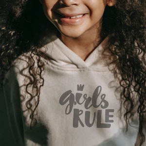 SVG Cut File Girls Rule, File for Cricut, Printable Cut File, Hand ...