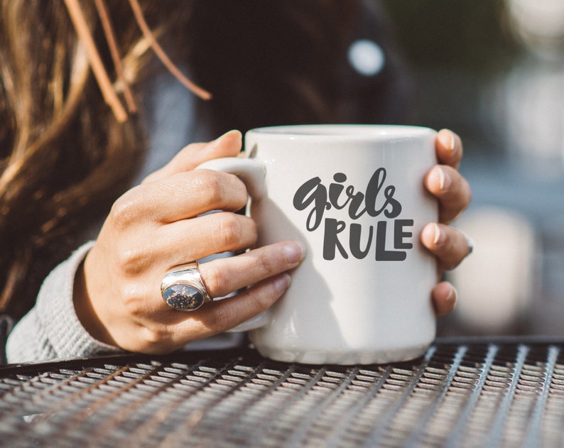 SVG Cut File Girls Rule, File for Cricut, Printable Cut File, Hand ...