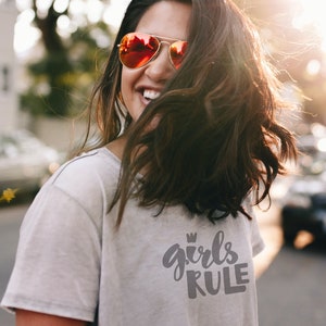 SVG Cut File Girls Rule, File for Cricut, Printable Cut File, Hand ...