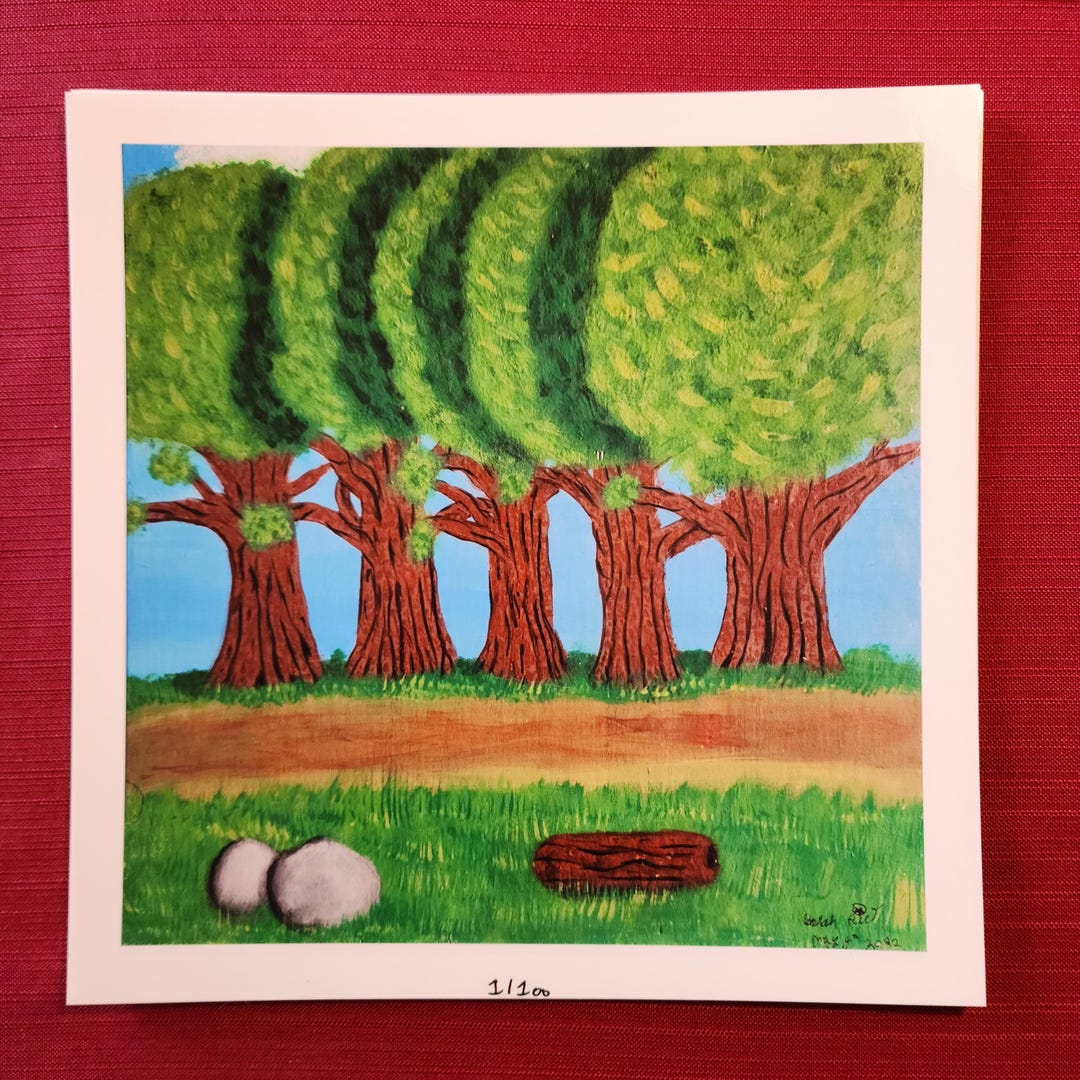 Phallic Photo Print Unframed Forest Landscape Dirty Joke Tabletop and ...