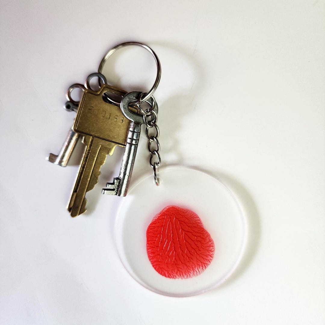 Keychain for Horror Fan, Slasher Film Lover Keyring, Forensics ...