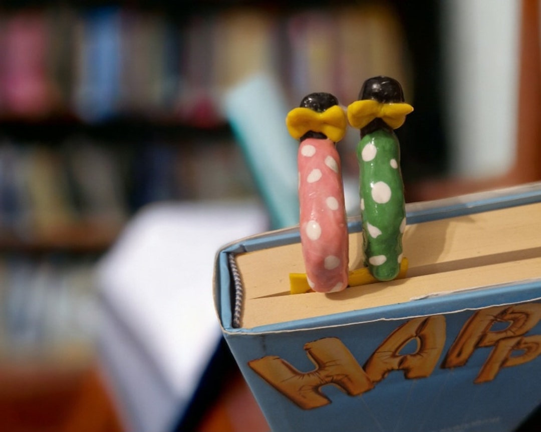 Polymer Clay Bookmark, Page Saver, Book Lovers Gift, Gift for Readers ...