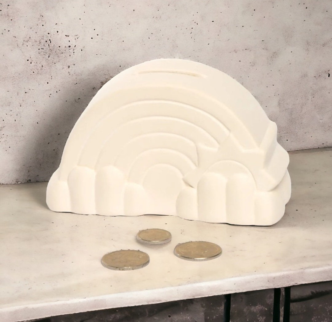 Paint Your Own Ceramic Money Box, Coin Box, Coin Bank, Kids Craft ...