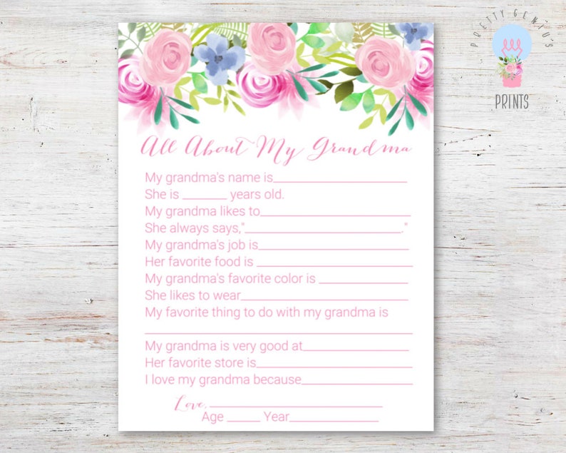 Printable Mother's Day Bundle, Gifts for Moms & Grandmas, Instant ...