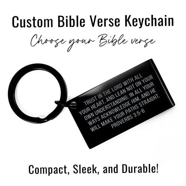 Bible Verse Keychain - Etsy