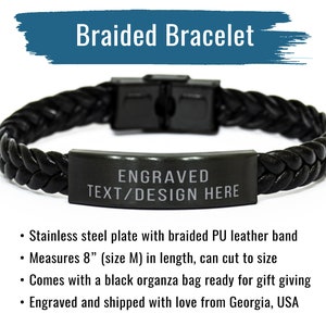 Custom Friendship Bracelets for Men "best Friends Forever" Personalized ...