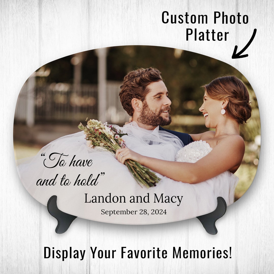Custom Photo Platter Wedding Gift Plate Personalized Platter for ...