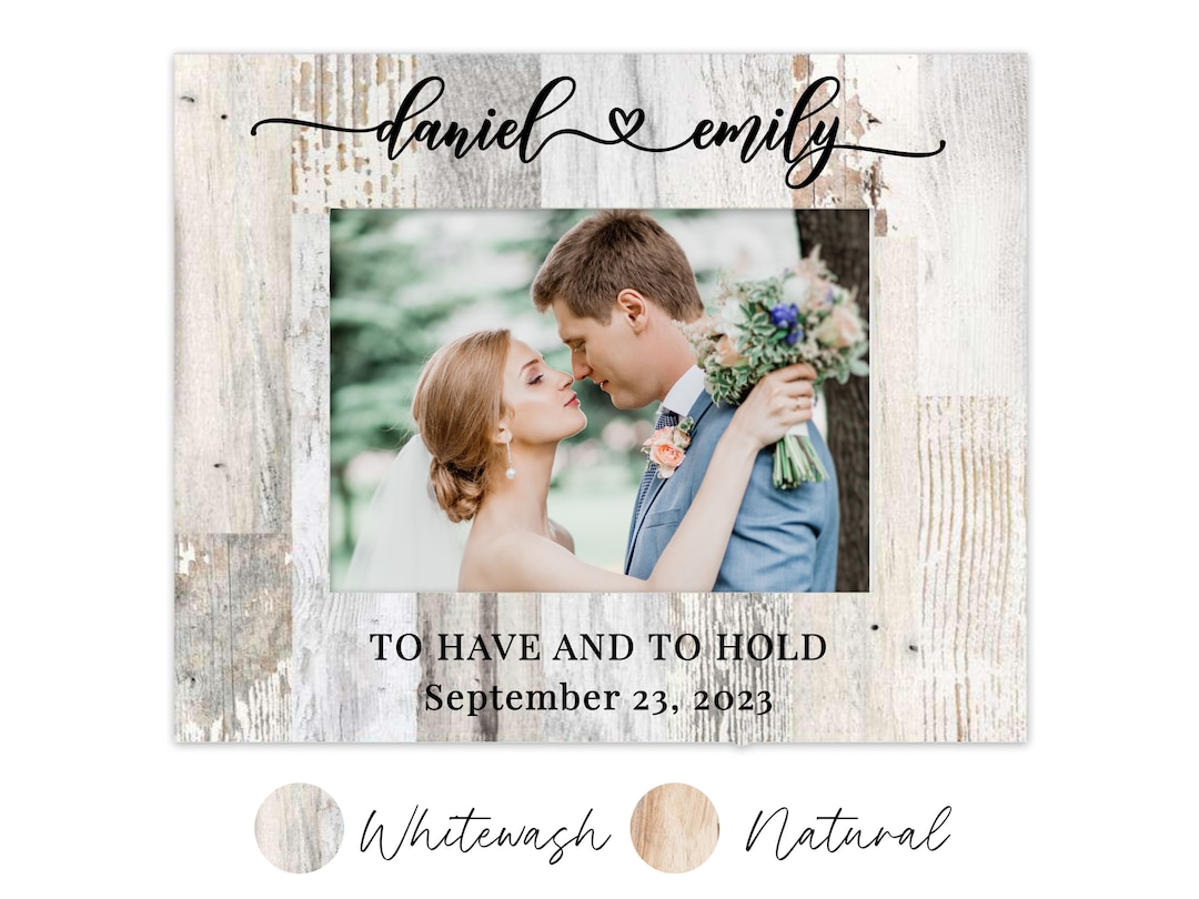 Custom Wedding Frame for Wedding Picture Pallet Wood Frame for Wedding ...