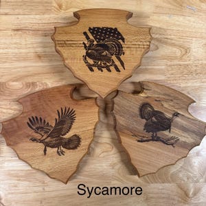 Turkey Tail Plaque Arrowhead Engraved - Etsy