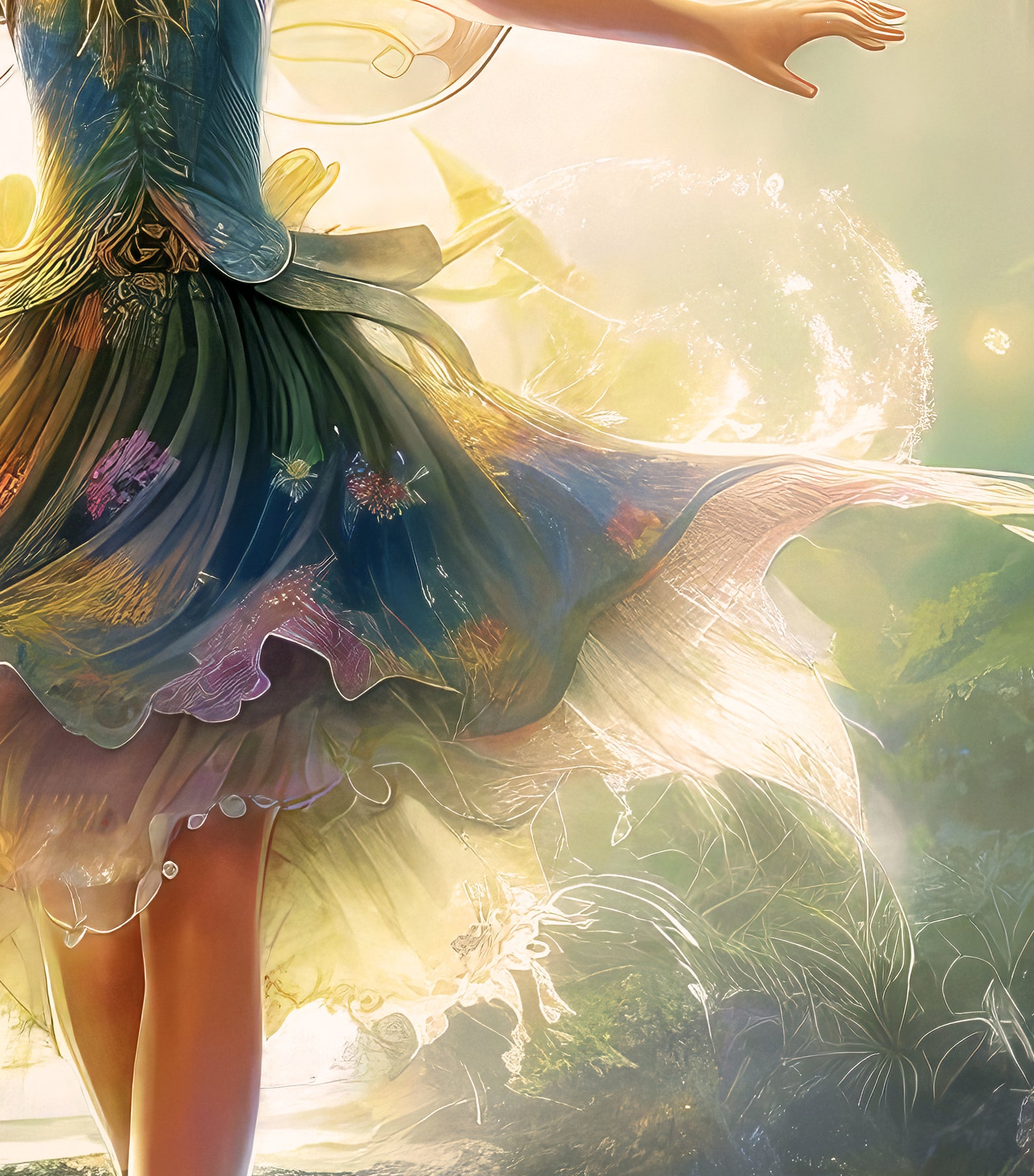 Fairy Tale Enchantment Wall Art - Magical Wonderland Fairy for Girls ...