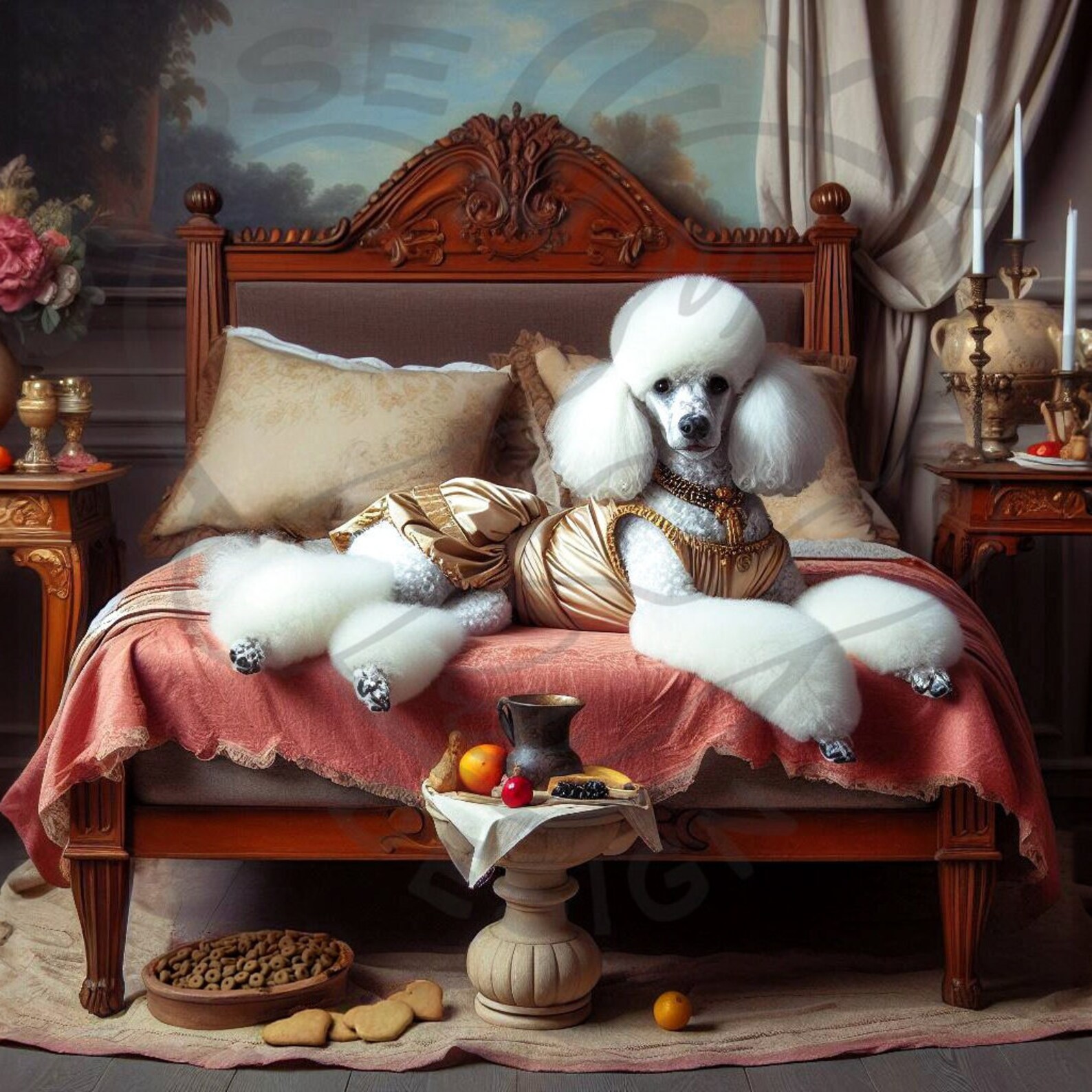 2024 Poodle Art Calendar 12 Unique Artistic Styles Ledger Vertical 11 X ...