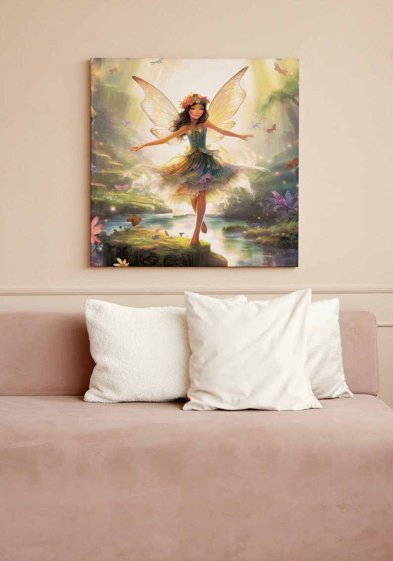 Fairy Tale Enchantment Wall Art - Magical Wonderland Fairy for Girls ...