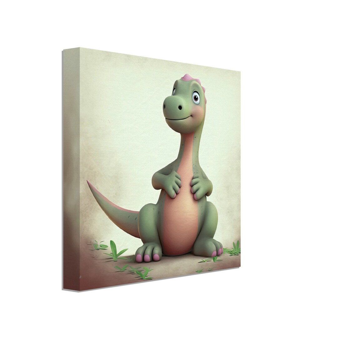 Charming Baby Dinosaur Art for Kids' Bedroom Decor - Etsy