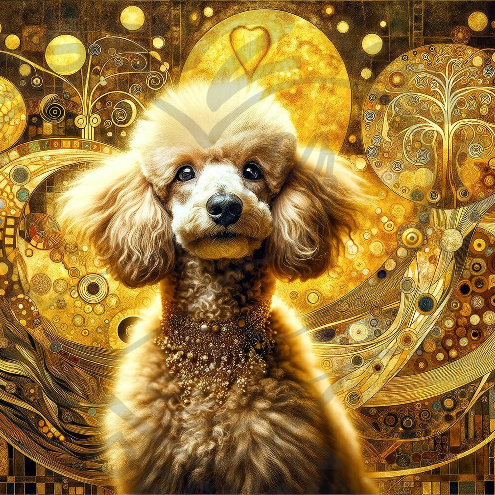 2024 Poodle Art Calendar 12 Unique Artistic Styles Ledger Vertical 11 X ...