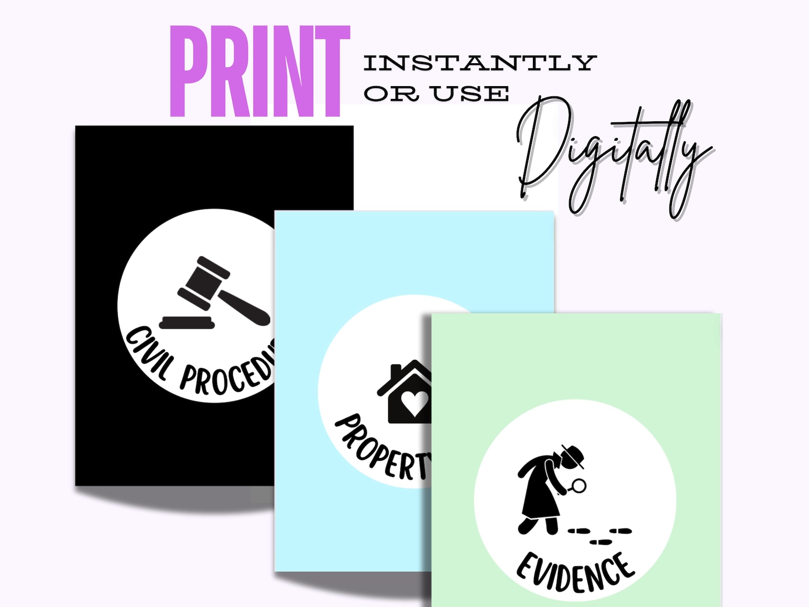 Law School Binder Cover, Goodnotes Notebook Cover, Bar Prep Binder, Law ...