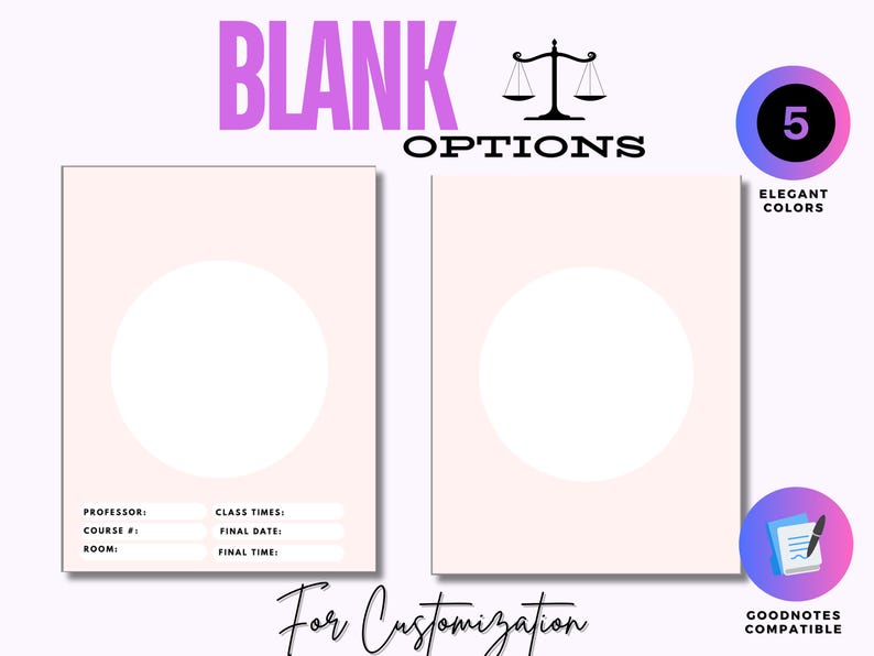 Law School Binder Cover, Goodnotes Notebook Cover, Bar Prep Binder, Law ...