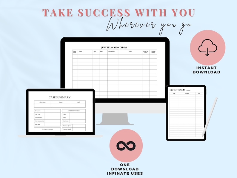 Litigation Binder for Lawyers,attorney Case Organizing Bundle, Law Firm ...