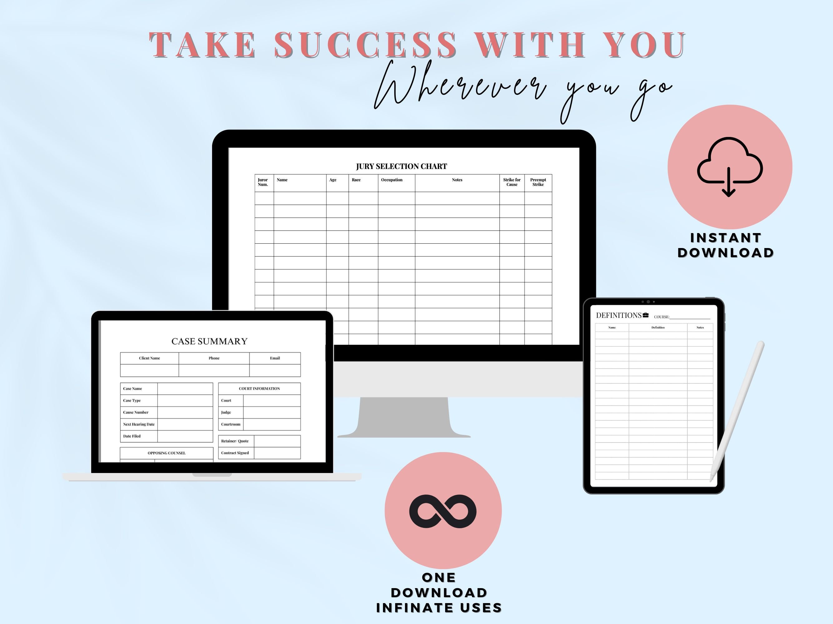 Litigation Binder for Lawyers,attorney Case Organizing Bundle, Law Firm ...