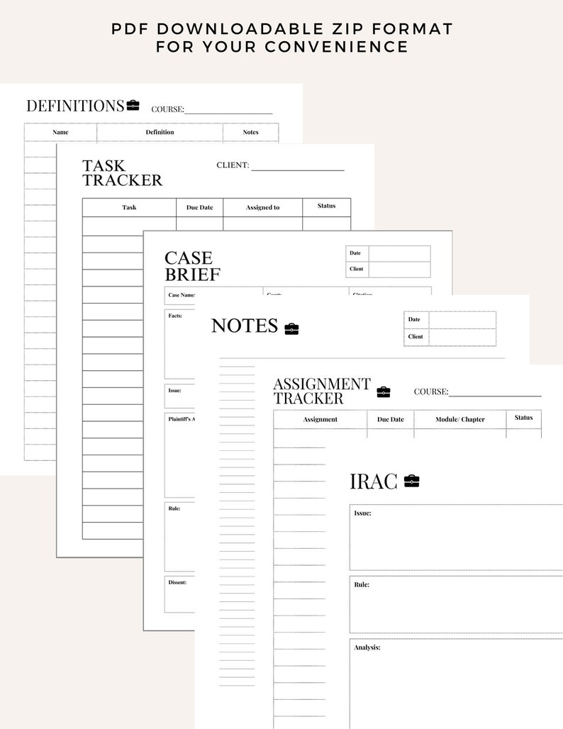 Law School Bundle| Law Student Organization |lecture Essentials ...