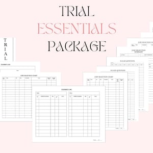 Trial Essentials, Paralegal Printable, Court Prep,office Organization ...