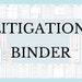 Litigation Binder for Lawyers,attorney Case Organizing Bundle, Law Firm ...