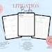Litigation Binder for Lawyers,attorney Case Organizing Bundle, Law Firm ...