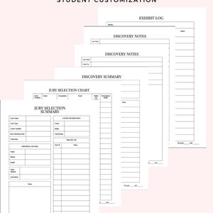 Trial Essentials, Paralegal Printable, Court Prep,office Organization ...