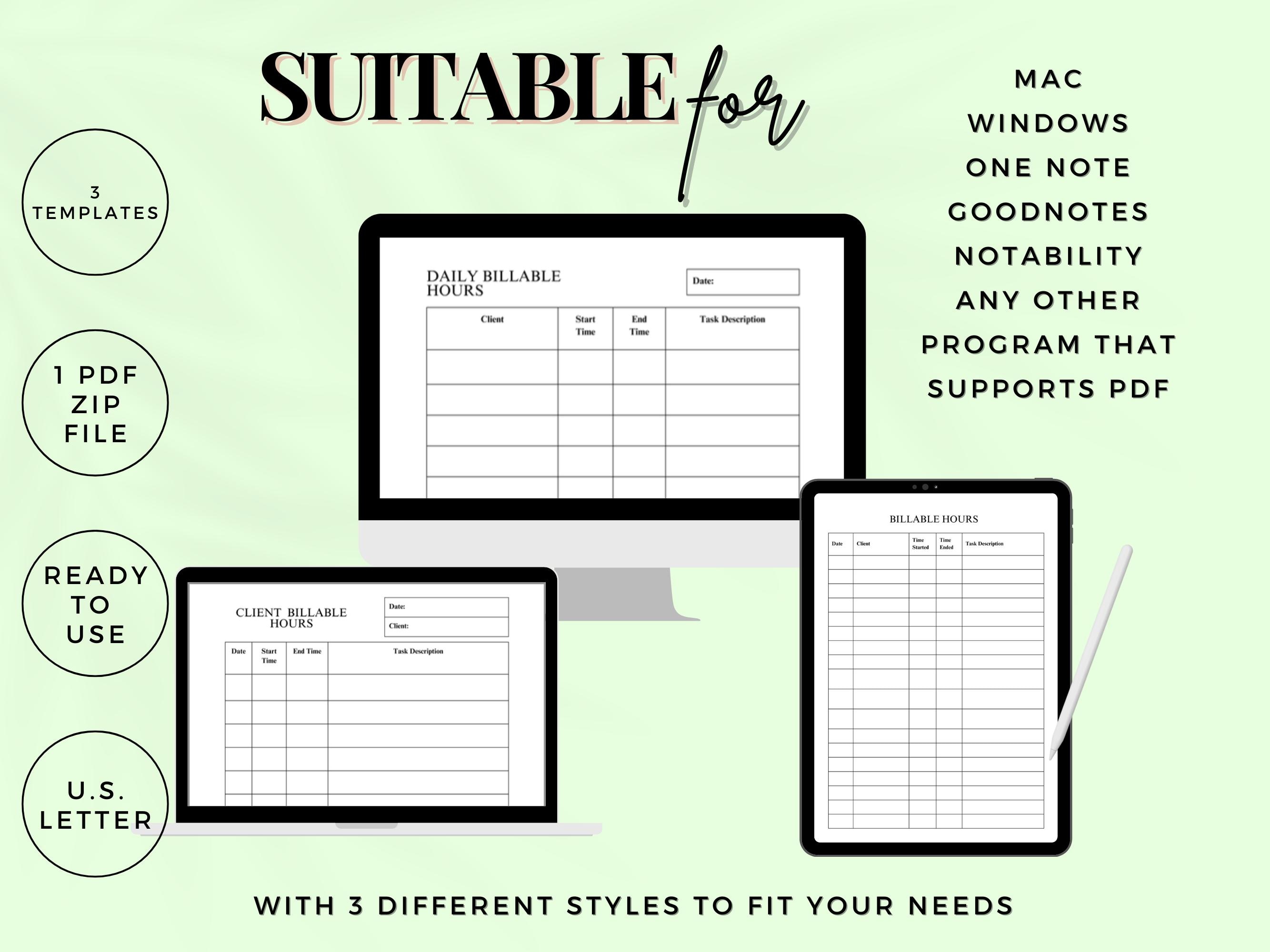 Time Sheets for Professionals| Time Tracking for Lawyers |billable Hour ...