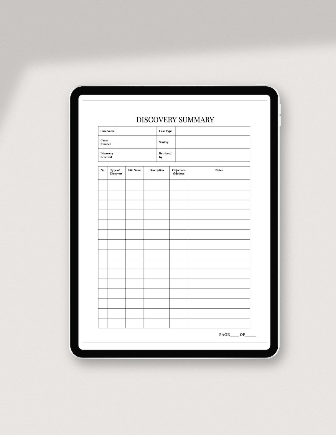 Trial Essentials, Paralegal Printable, Court Prep,office Organization ...