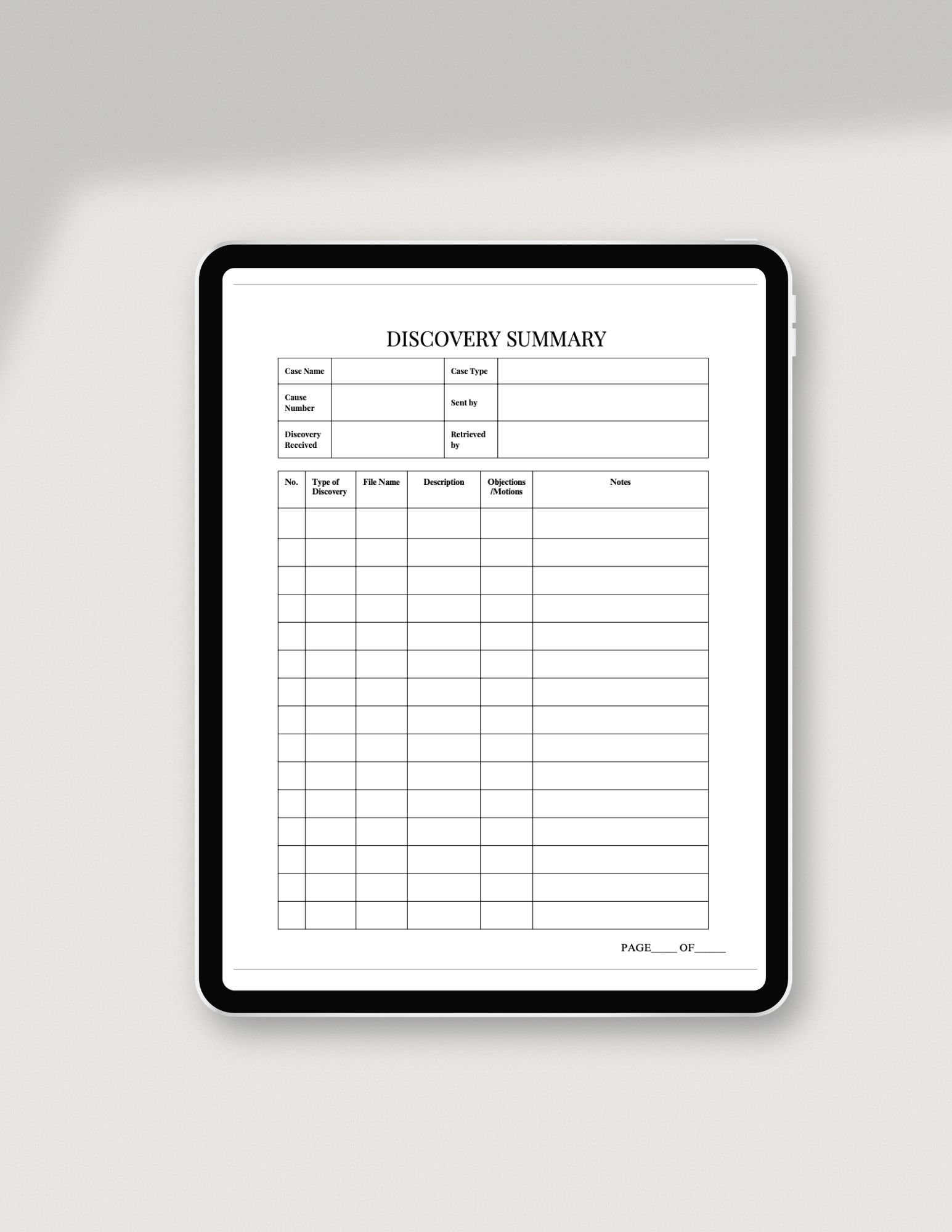 Trial Essentials, Paralegal Printable, Court Prep,office Organization ...