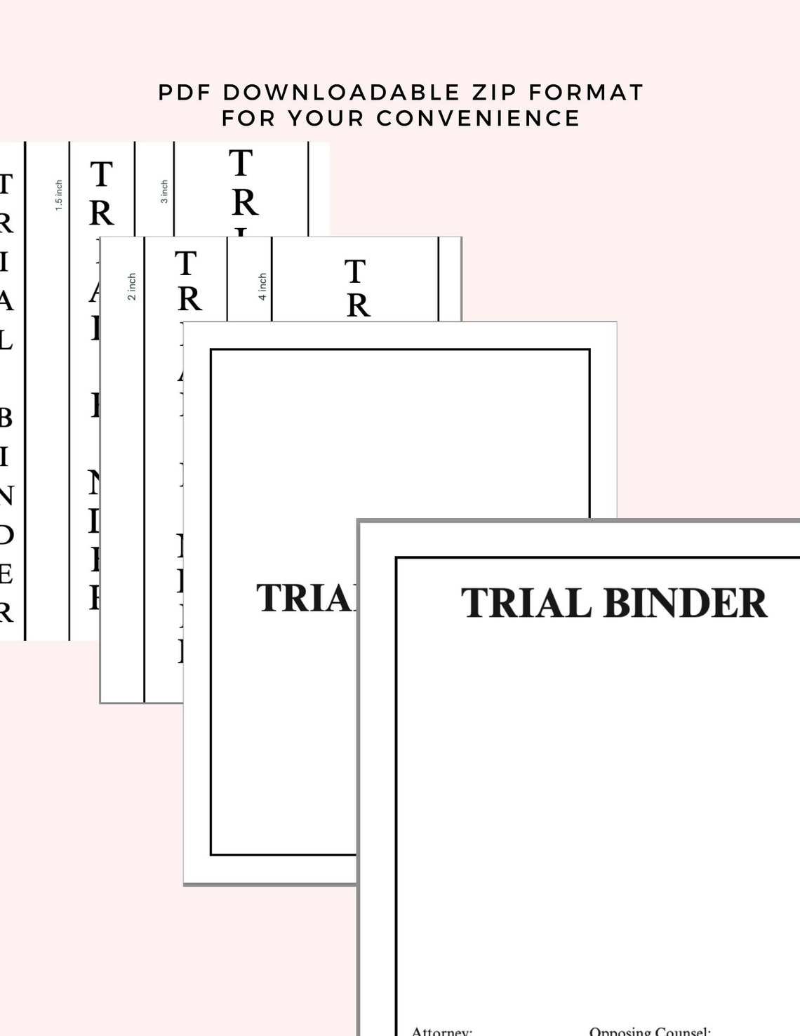 Trial Essentials, Paralegal Printable, Court Prep,office Organization ...