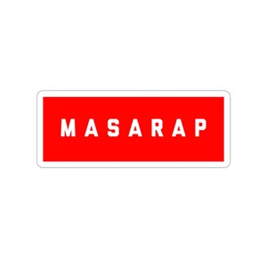 Masarap Delicious Filipino Culture Box Logo Kiss-cut Stickers - Etsy