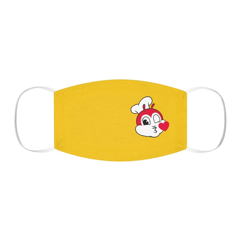 Jollibae Jollibee Cute Filipino Inspired Polyester Face Mask Yellow ...