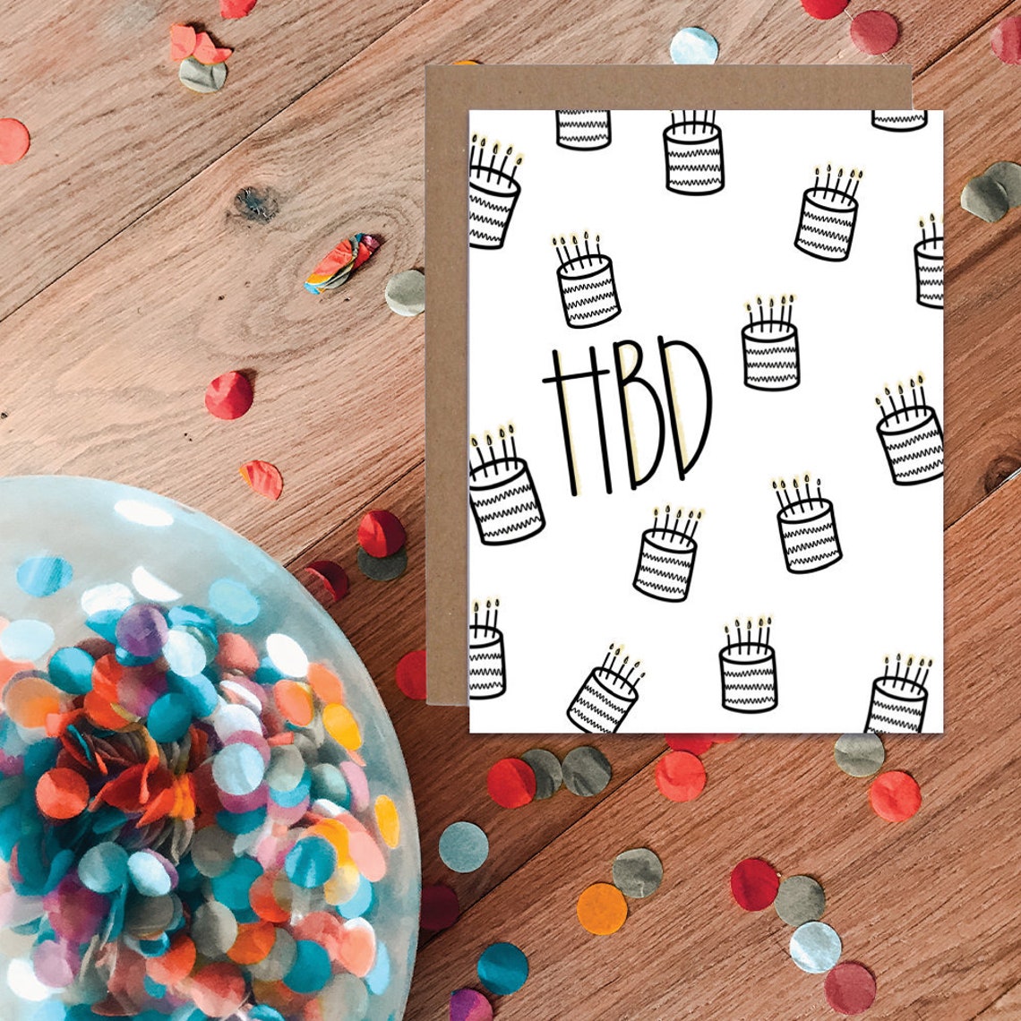 Happy Birthday Card HBD Birthday Cards Happy Day Birthday Stationery ...