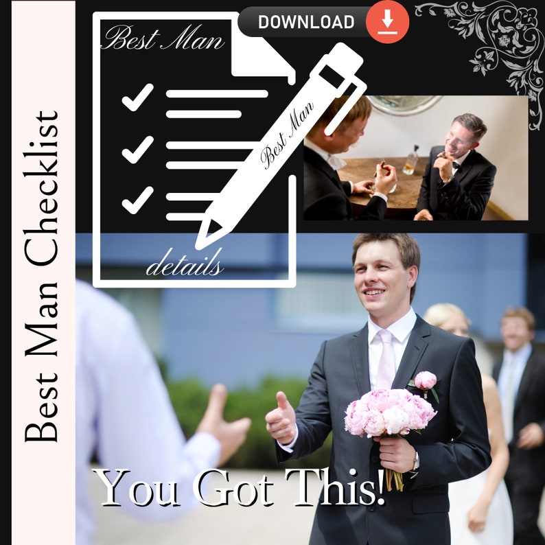 Best Man Wedding Checklist Digital Download - Etsy