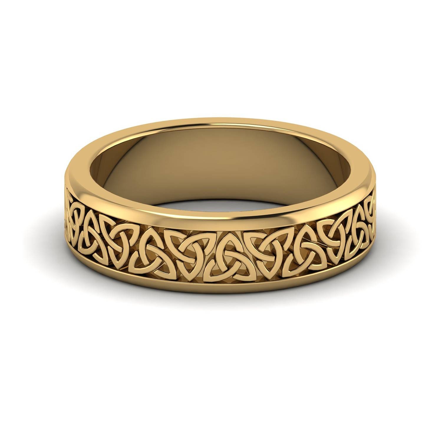 Unique Celtic band ring Celtic wedding band ring good luck | Etsy