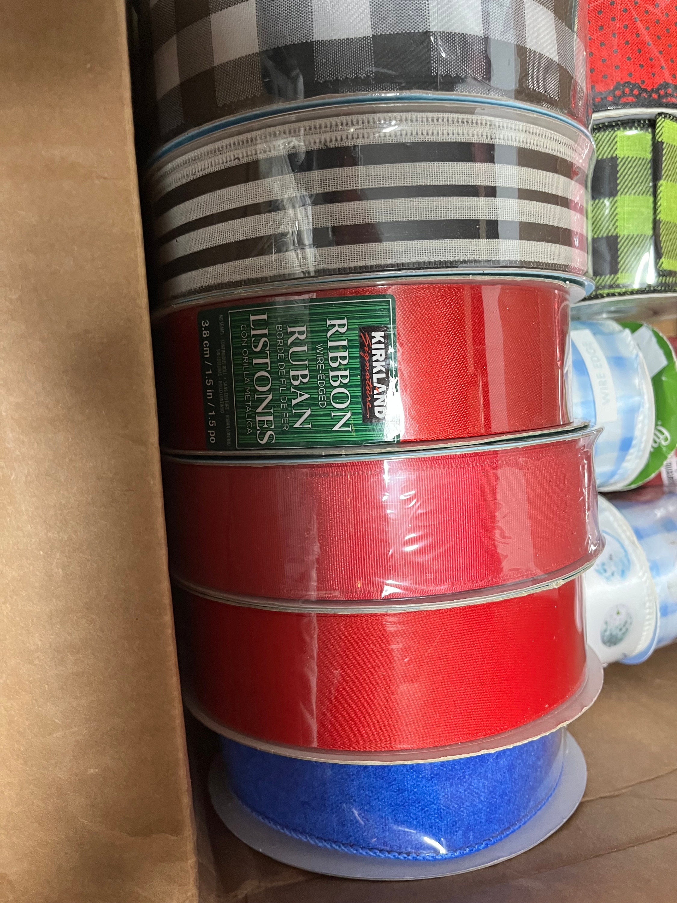 Wired Ribbon for Wreath Making or Crafting, Everyday Ribbon, Solid ...