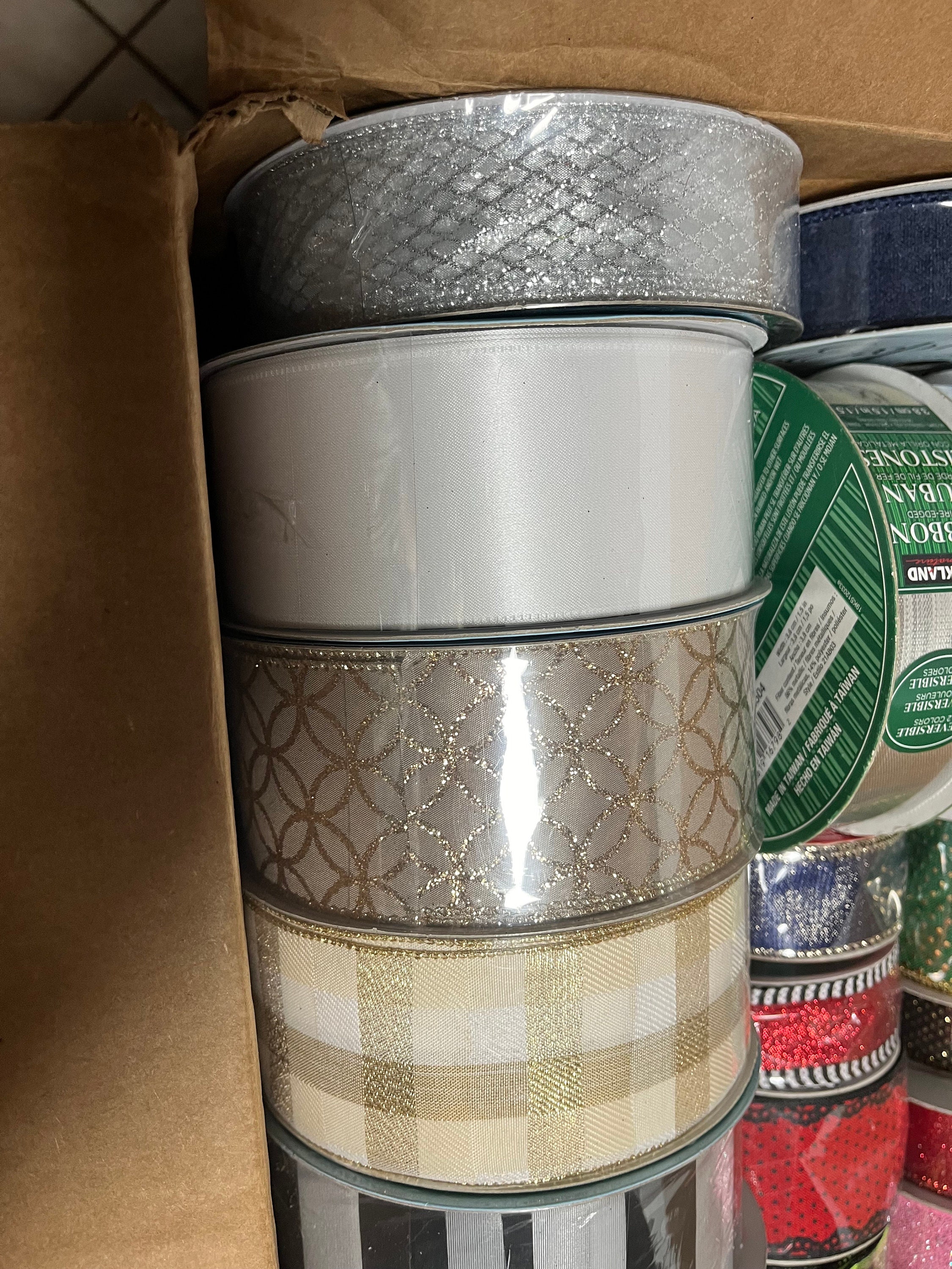 Wired Ribbon for Wreath Making or Crafting, Everyday Ribbon, Solid ...