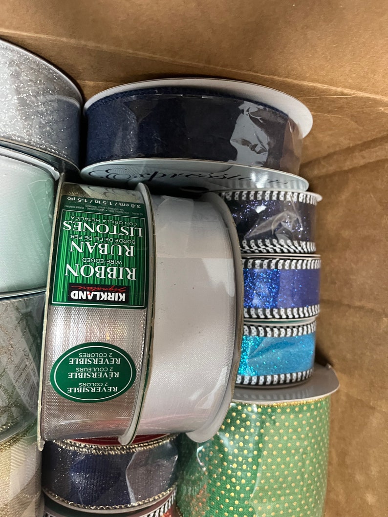 Wired Ribbon for Wreath Making or Crafting, Everyday Ribbon, Solid ...