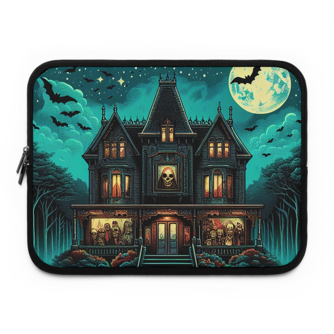 Haunted Mansion Laptop Sleeve - Spooky Tech Protection, Ghostly Laptop ...