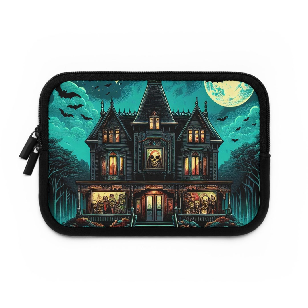 Haunted Mansion Laptop Sleeve - Spooky Tech Protection, Ghostly Laptop ...