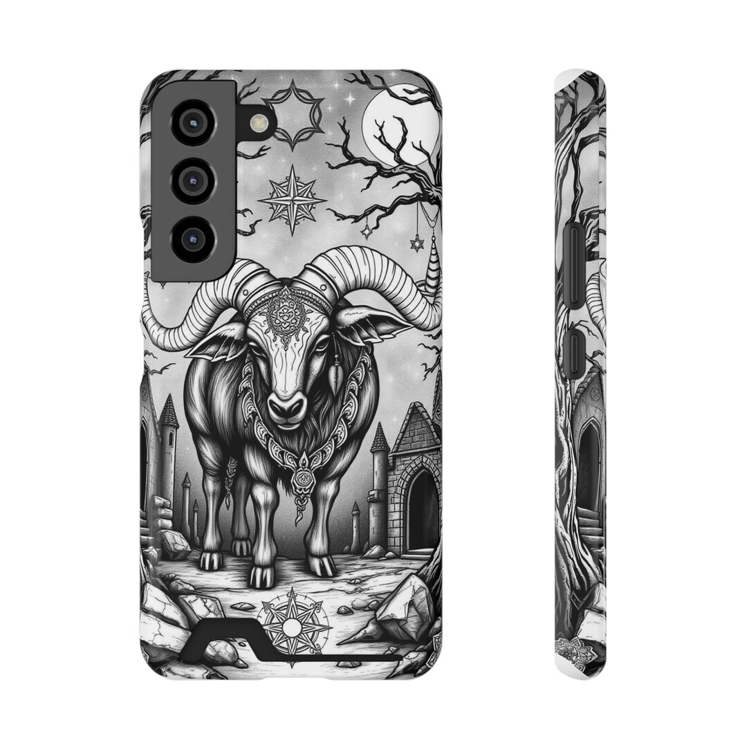 Zodiac Taurus Phone Case, Astrology Card Holder, Bull Constellation ...