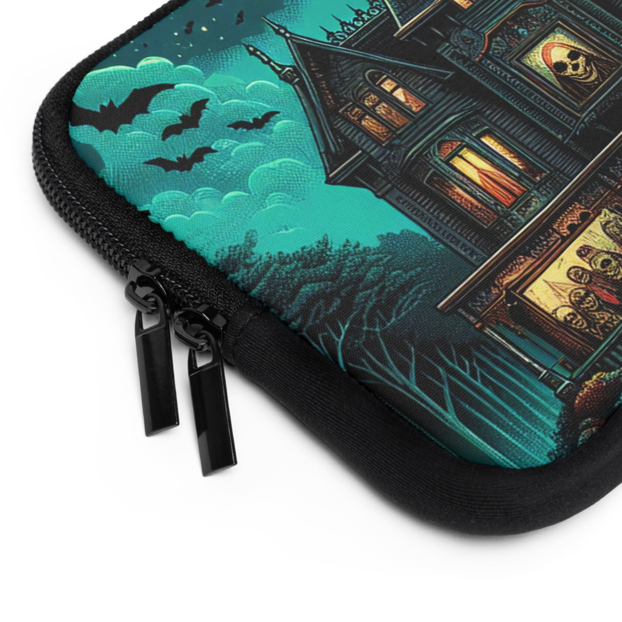 Haunted Mansion Laptop Sleeve - Spooky Tech Protection, Ghostly Laptop ...