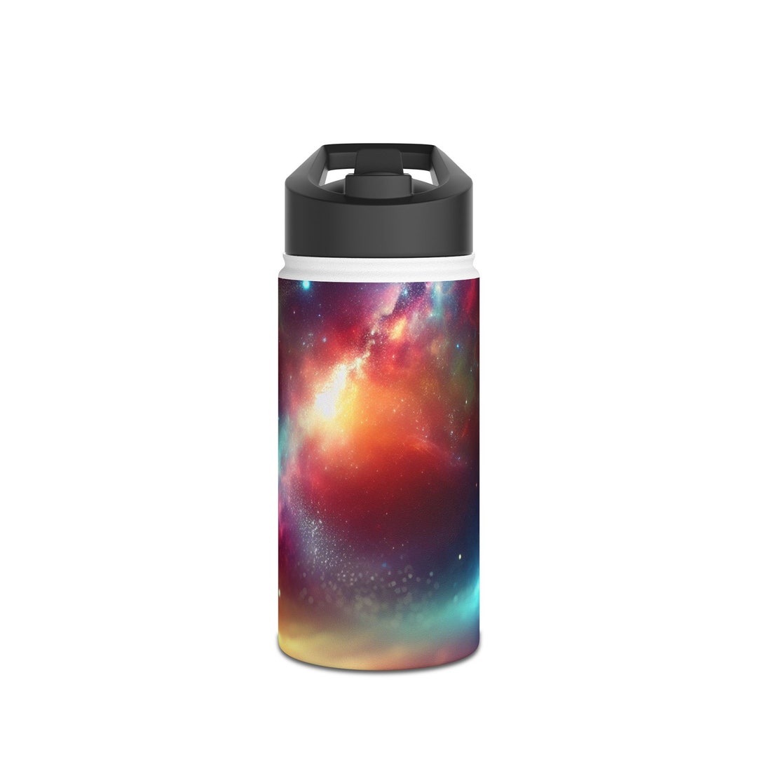 Galaxy Water Bottle, Stainless Steel 12oz, Space Theme Drinkware ...