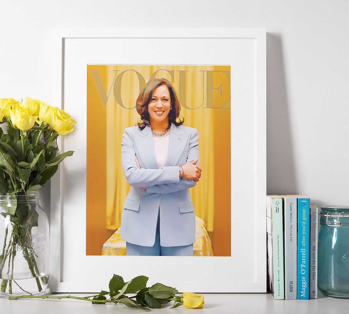 Kamala Harris Vogue Cover Magazine Print Madam Vice President | Etsy