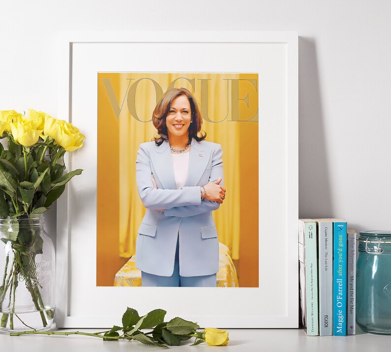 Kamala Harris Vogue Cover Magazine Print Madam Vice President | Etsy