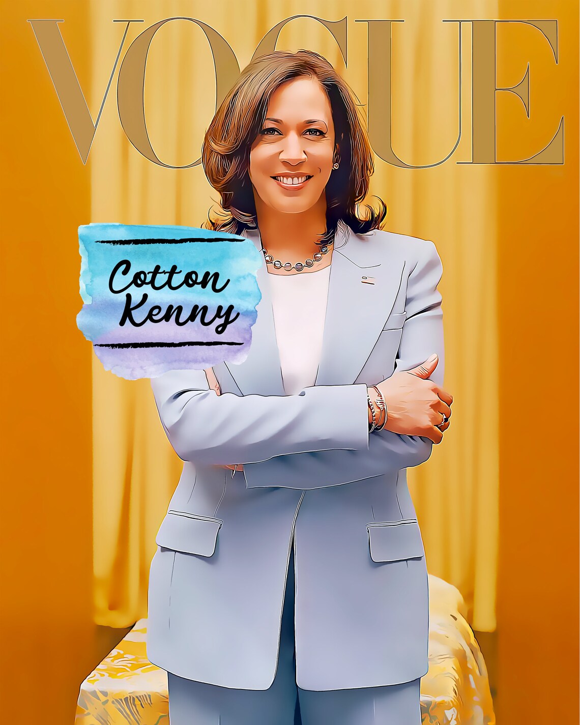 Kamala Harris Vogue Cover Magazine Print Madam Vice President | Etsy