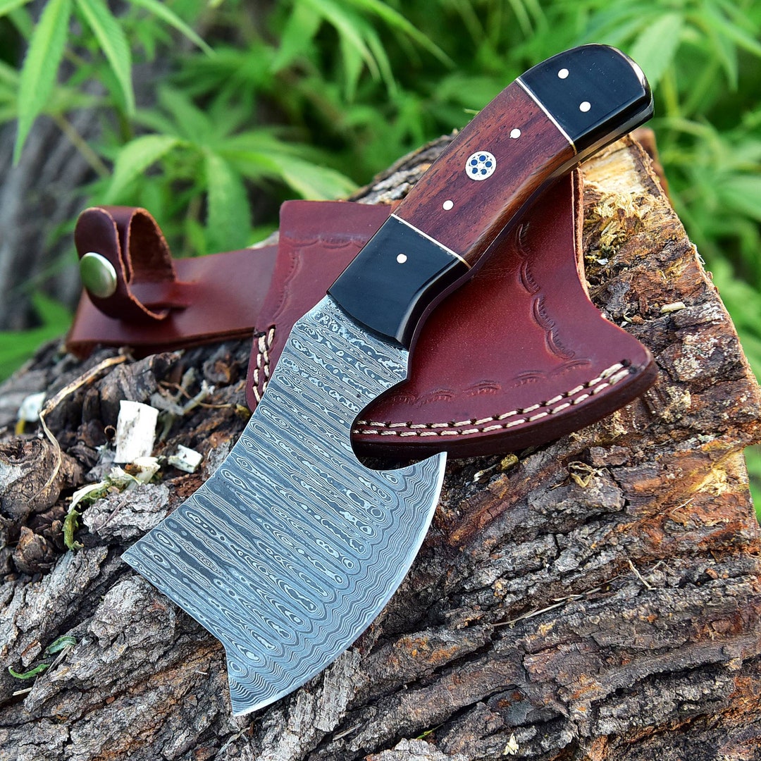 Mini Handmade Hatchet Axe and Sheath, Cool Mens Gift, Great Groomsman ...