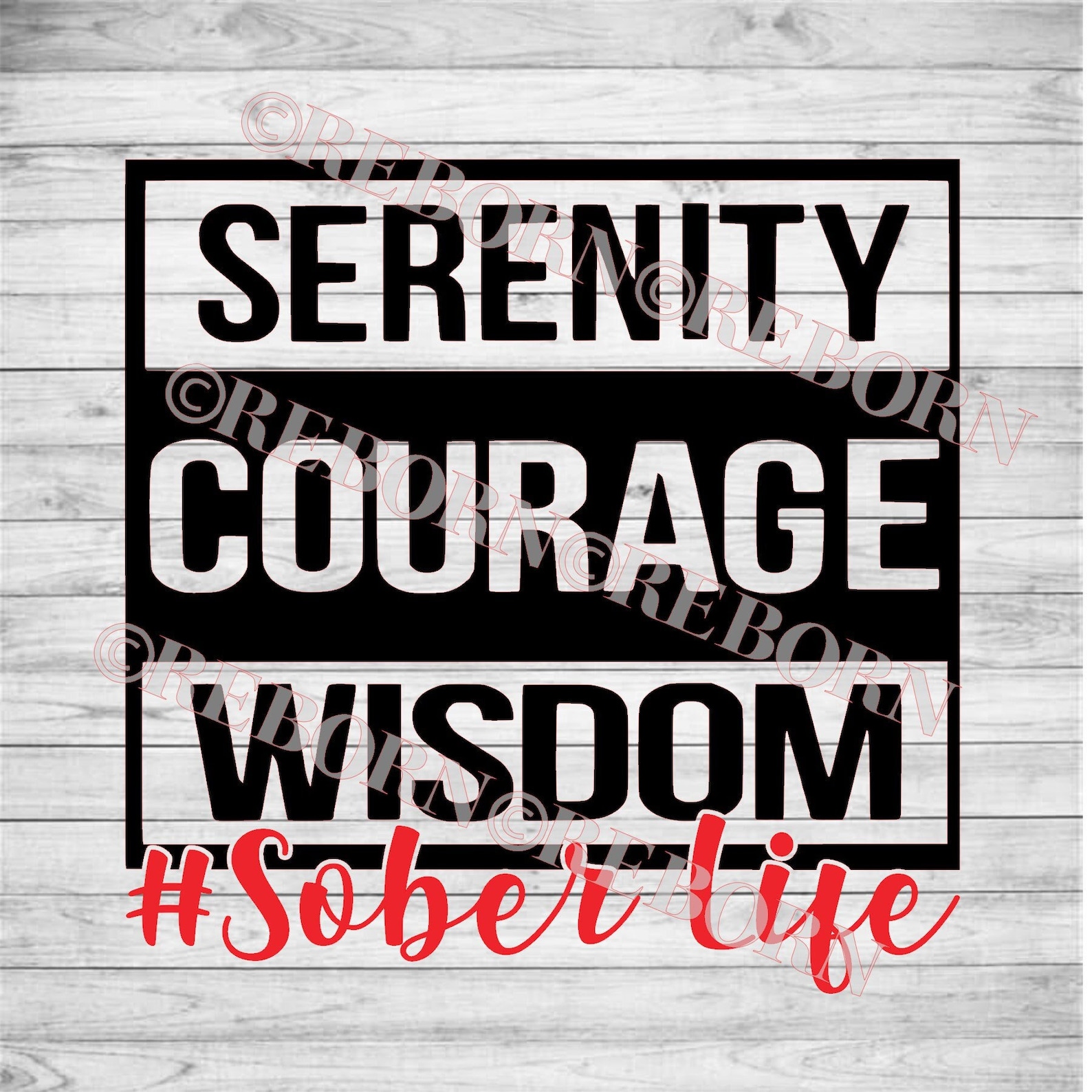 Serenity, Courage, Wisdom, # Sober Life SVG, PNG, JPEG - Etsy